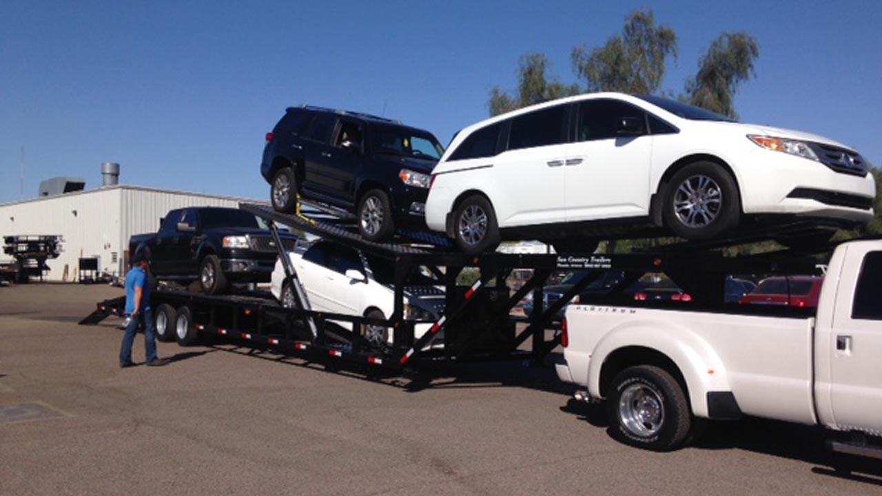 drop deck tilt 4 car carrier-4 - SunCountry Trailers